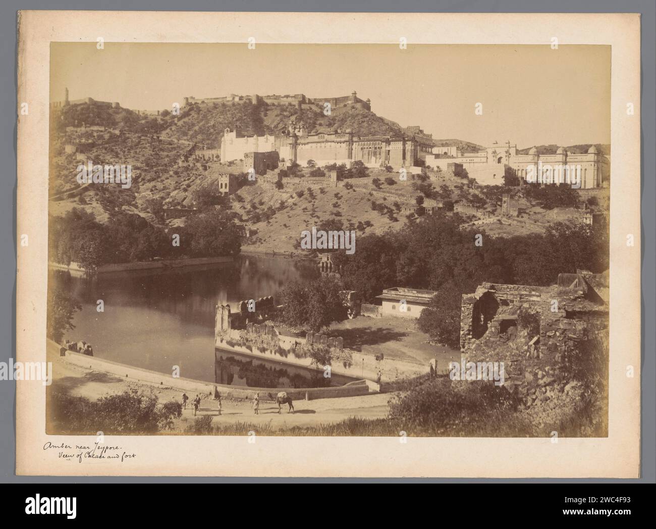 View of the Amer Fort, near Jaipur, Rajasthan, India, anonymous, 1865 ...