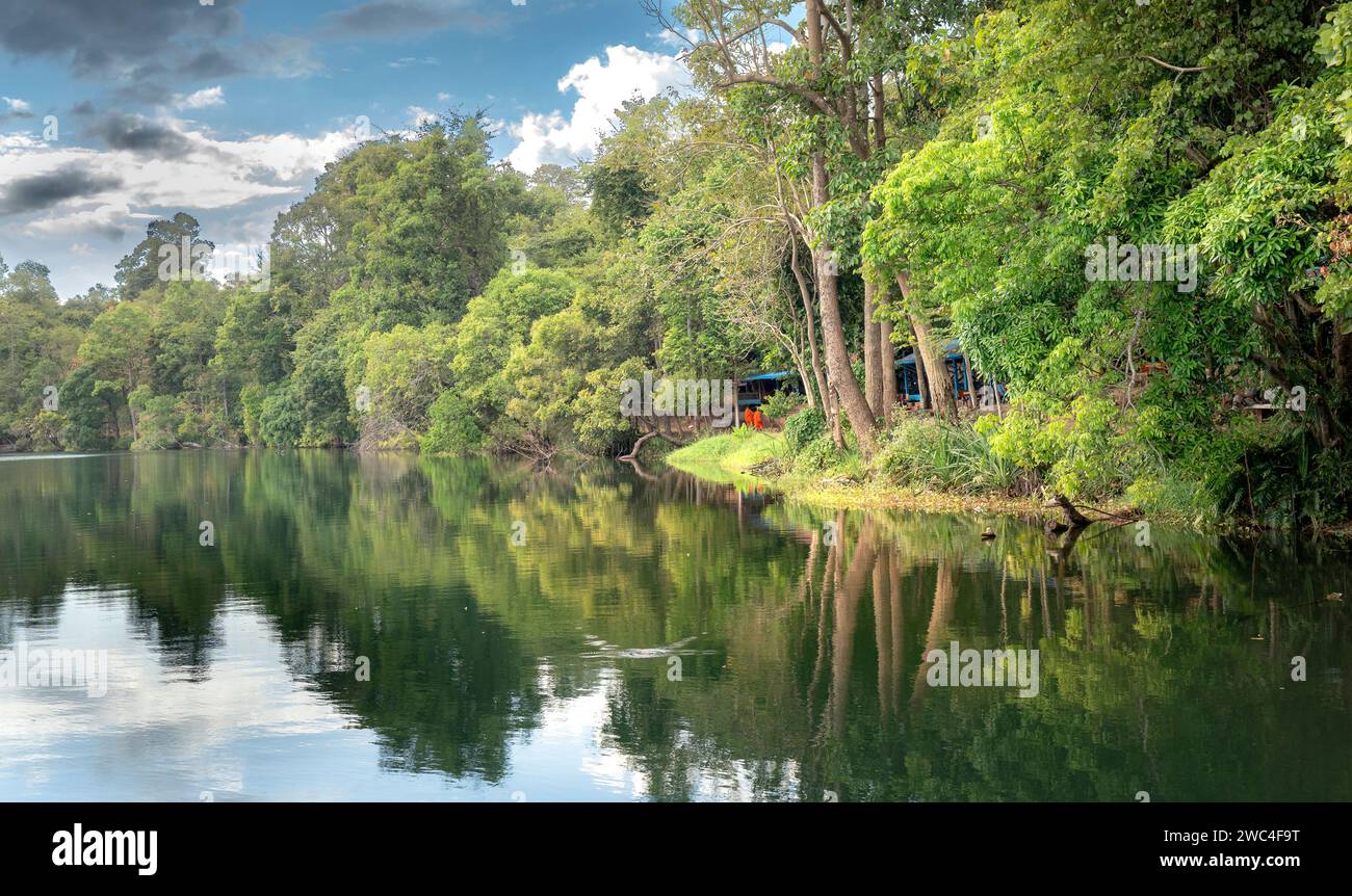 Cambodia crater lake hi-res stock photography and images - Alamy