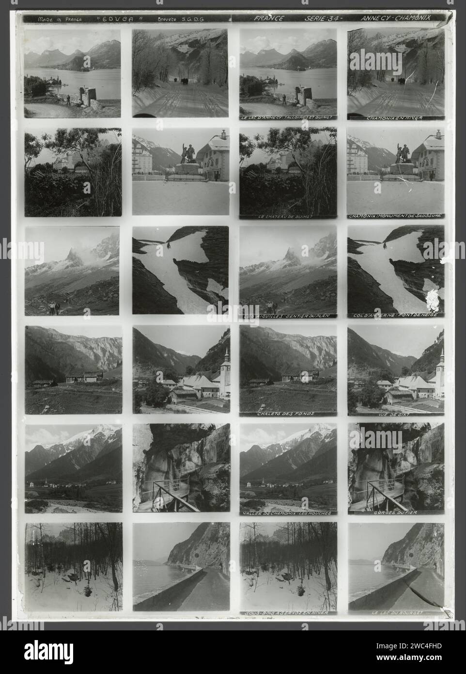 Twelve stereoscopic recordings of the French Alps, Anonymous, 1920 ...