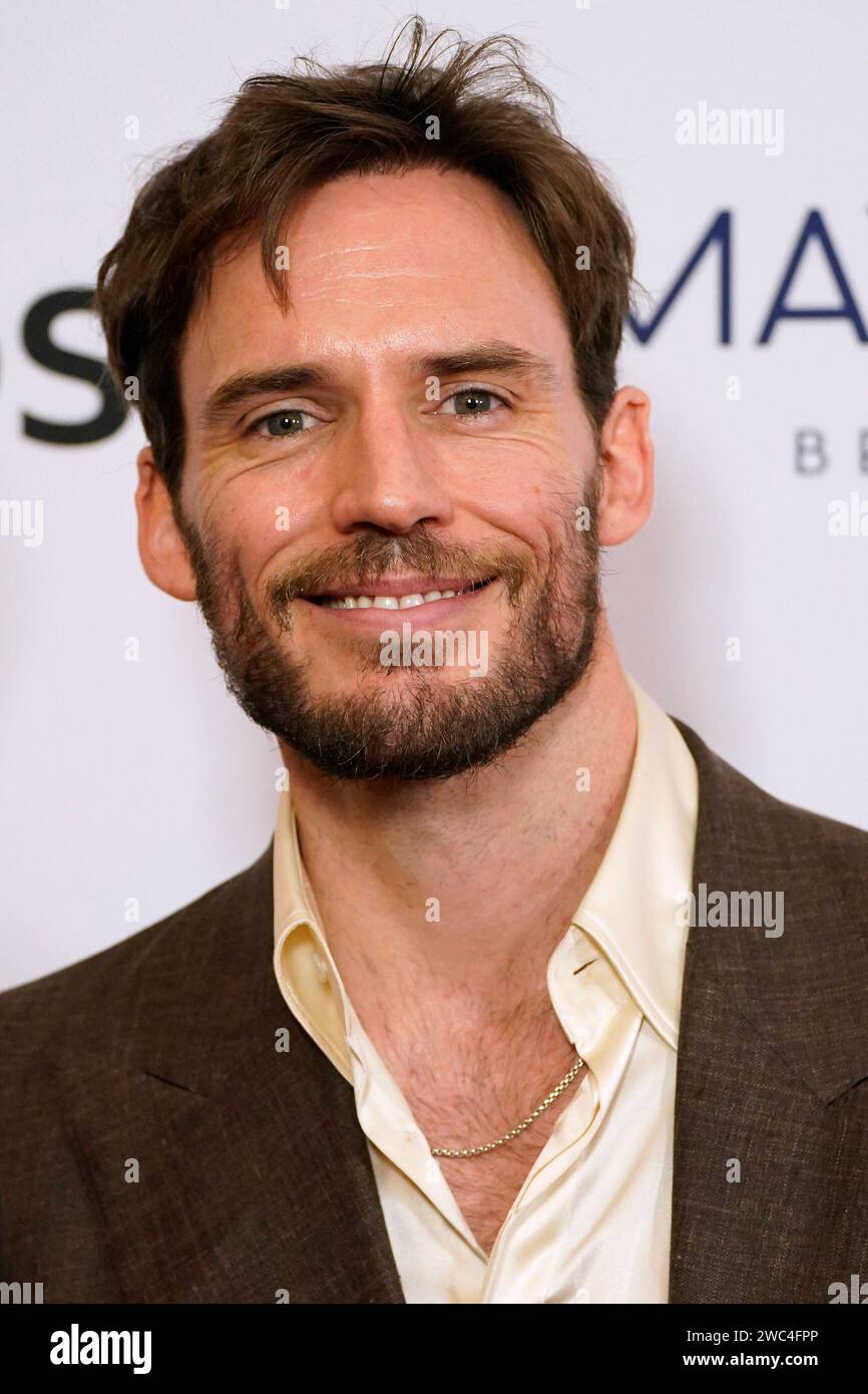 Sam Claflin arrives at the BAFTA Tea Party on Saturday, Jan. 13, 2024 ...