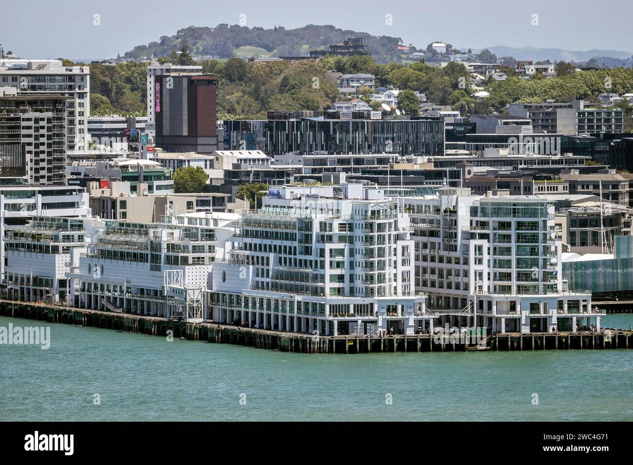 The Hilton Hotel on Princes Wharf, Auckland, New Zealand on Sunday ...
