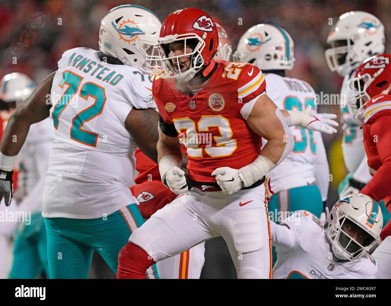 Kansas City, United States. 13th Jan, 2024. Kansas City Chiefs ...