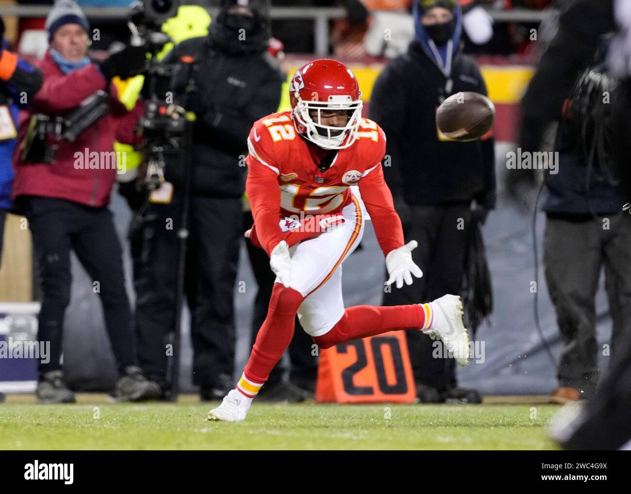 Kansas City, United States. 13th Jan, 2024. Kansas City Chiefs wide ...