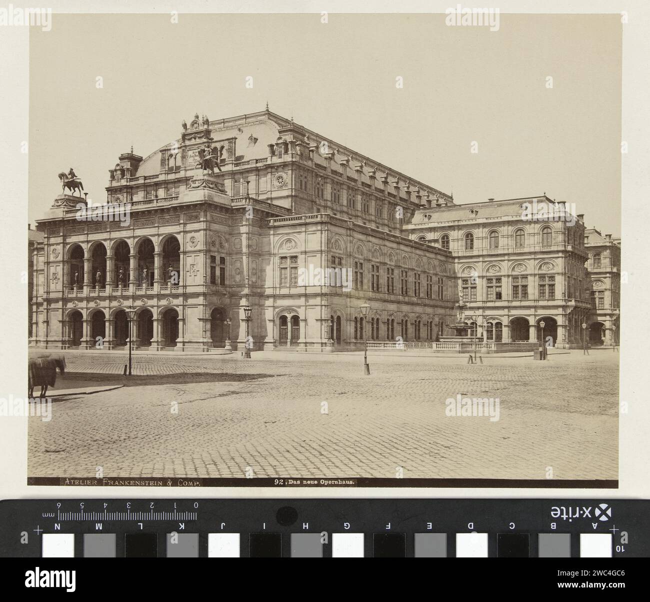View of the Viennese State Opera, Austria, M. Frankenstein & Co., 1869 ...