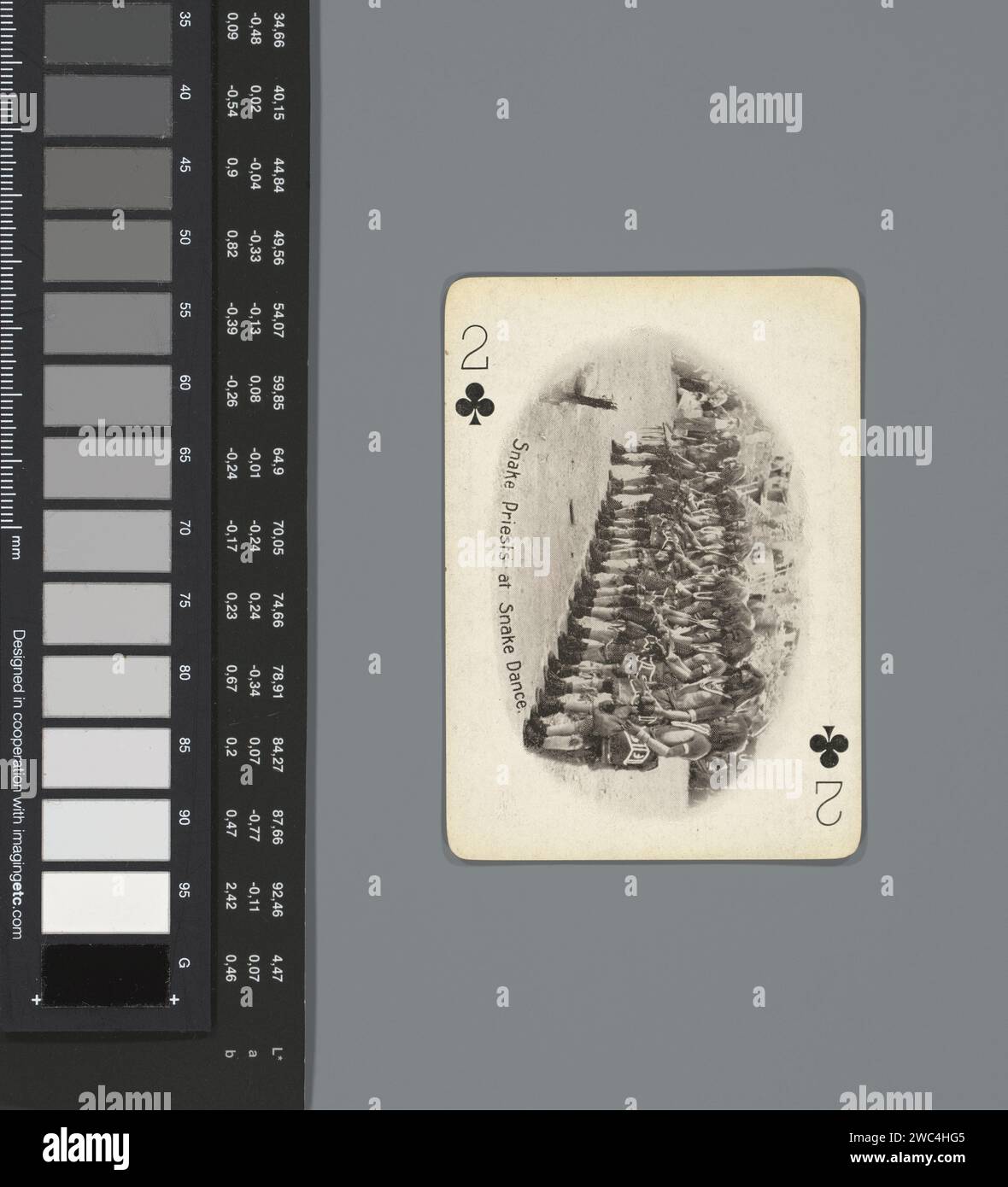 Snake priests at Snake Dance, Adam Clark Vroman, c. 1900 playing card ...