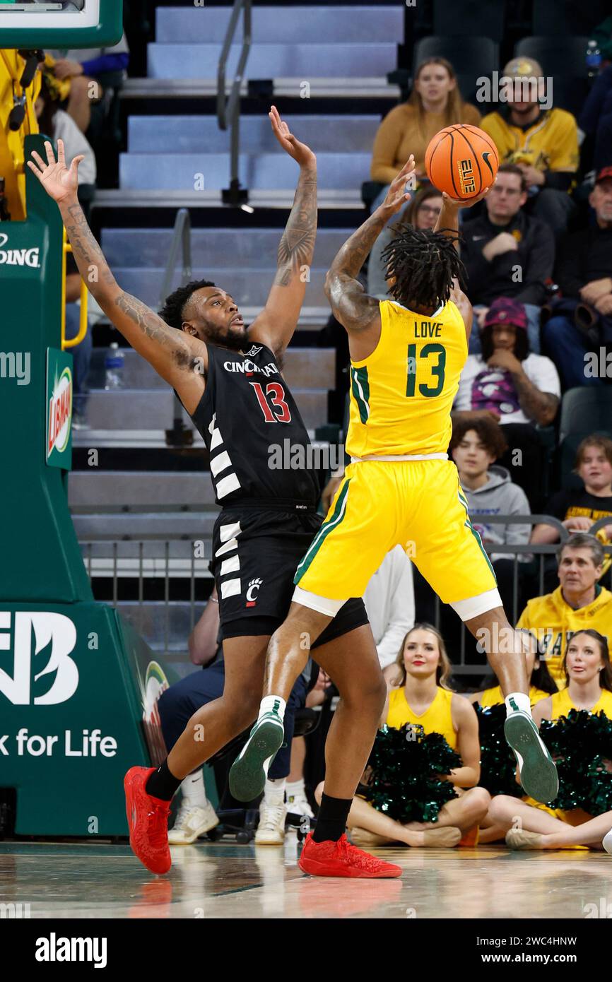 WACO, CA - JANUARY 13: Baylor Bears guard Langston Love (13) takes a ...