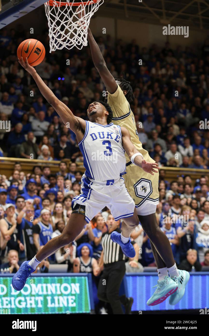 DURHAM, NC - JANUARY 13: Duke Blue Devils guard Jeremy Roach (3) goes ...