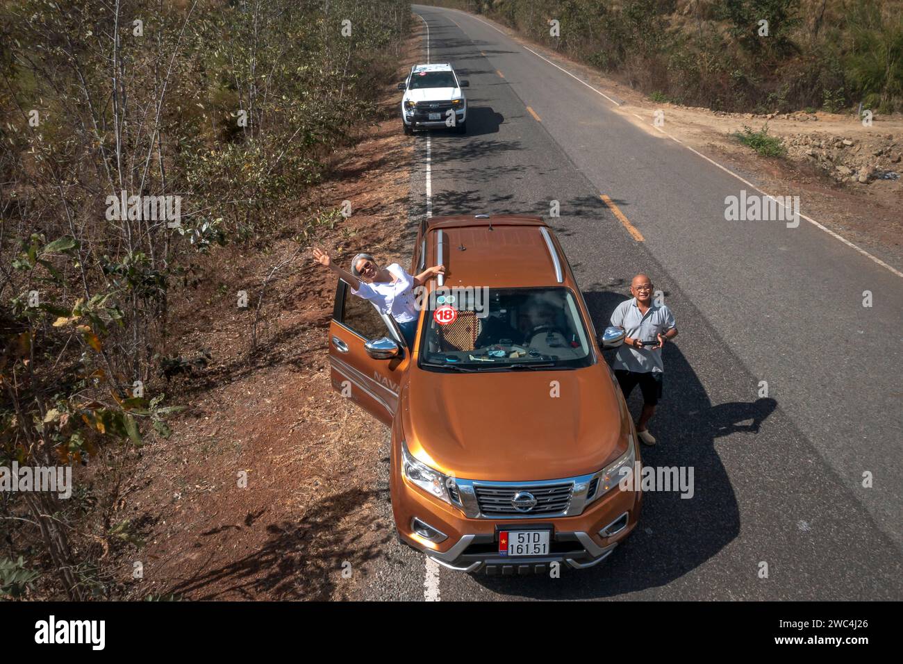 Krong San Monourom, Cambodia - December 31, 2023: Image of Vietnamese ...