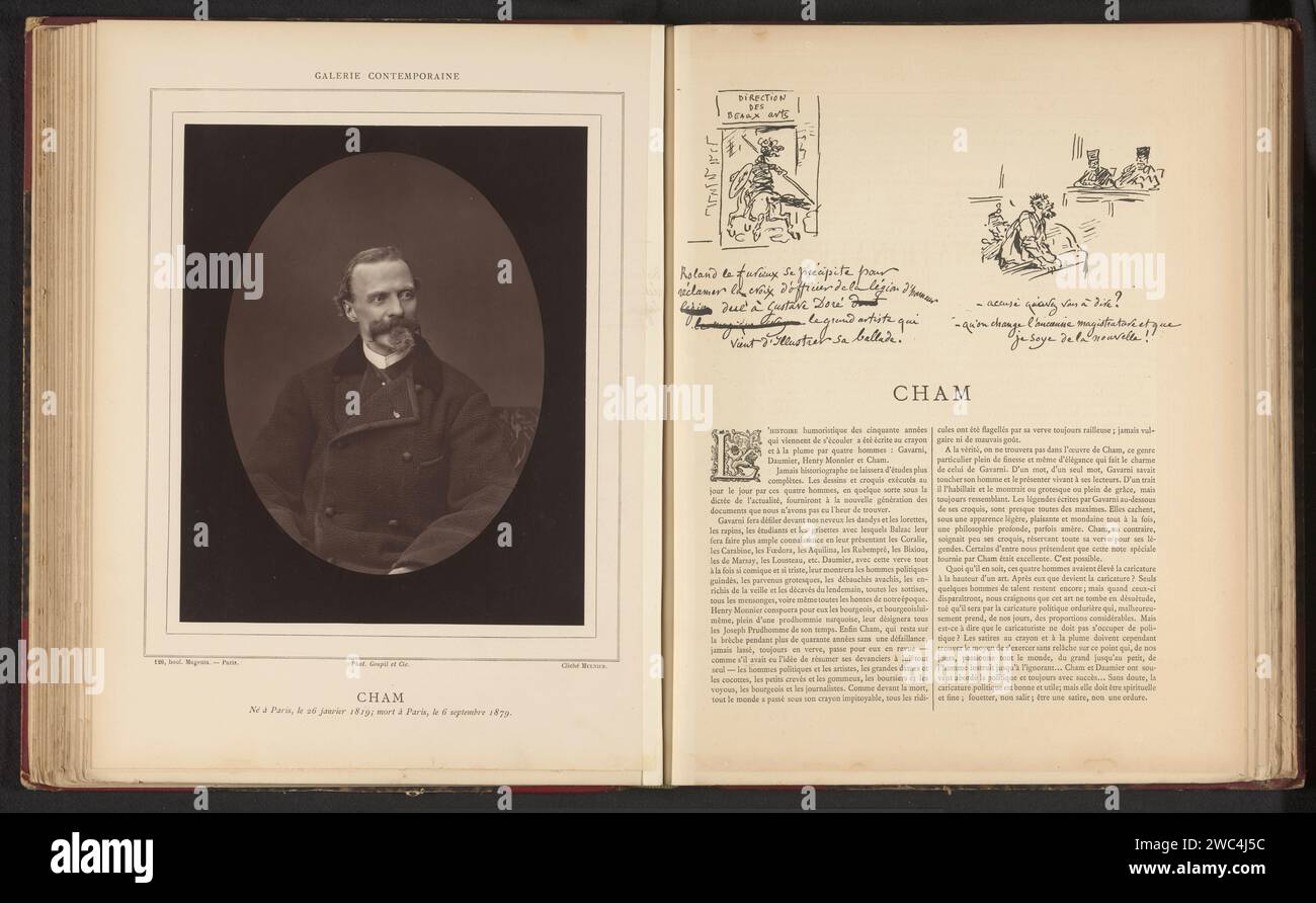 Portret van Charles Amédée de Noé, Ferdinand Mulnier, c. 1876 - in or ...