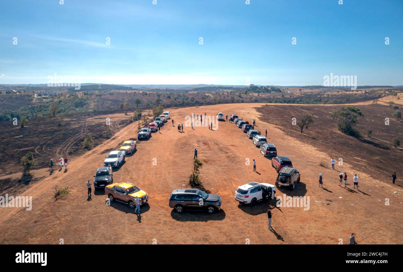 Krong San Monourom, Cambodia - December 31, 2023: Image of Vietnamese ...