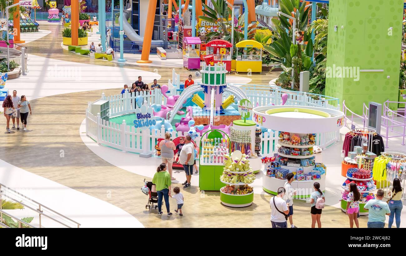 Nickelodeon Universe amusement park at the American Dreams mall ...