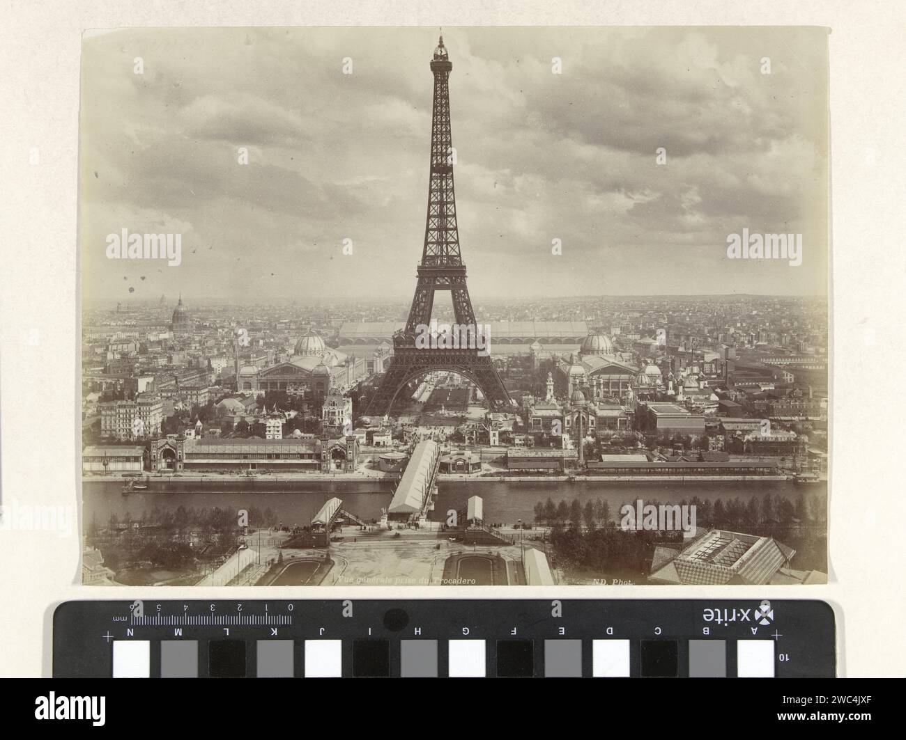 View of the Eiffel Tower and the Champ de Mars during the World ...