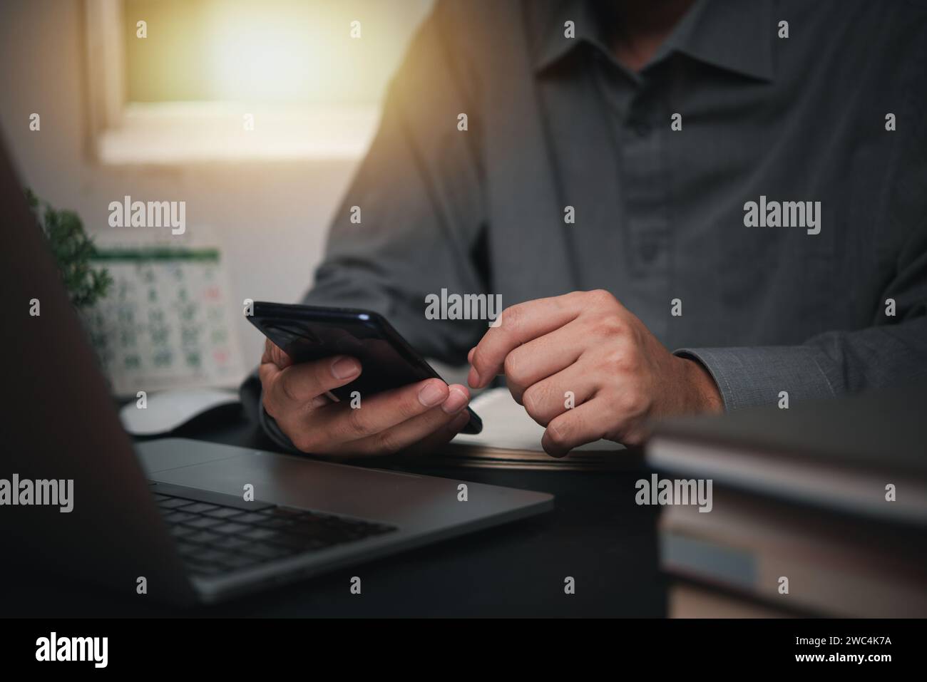 Contact us businessman typing hi-res stock photography and images - Alamy