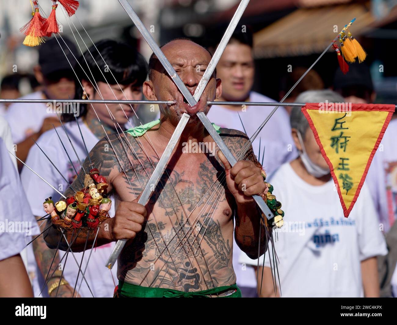 A procession during the Vegetarian Festival (Nine Emperor Gods Festival ...