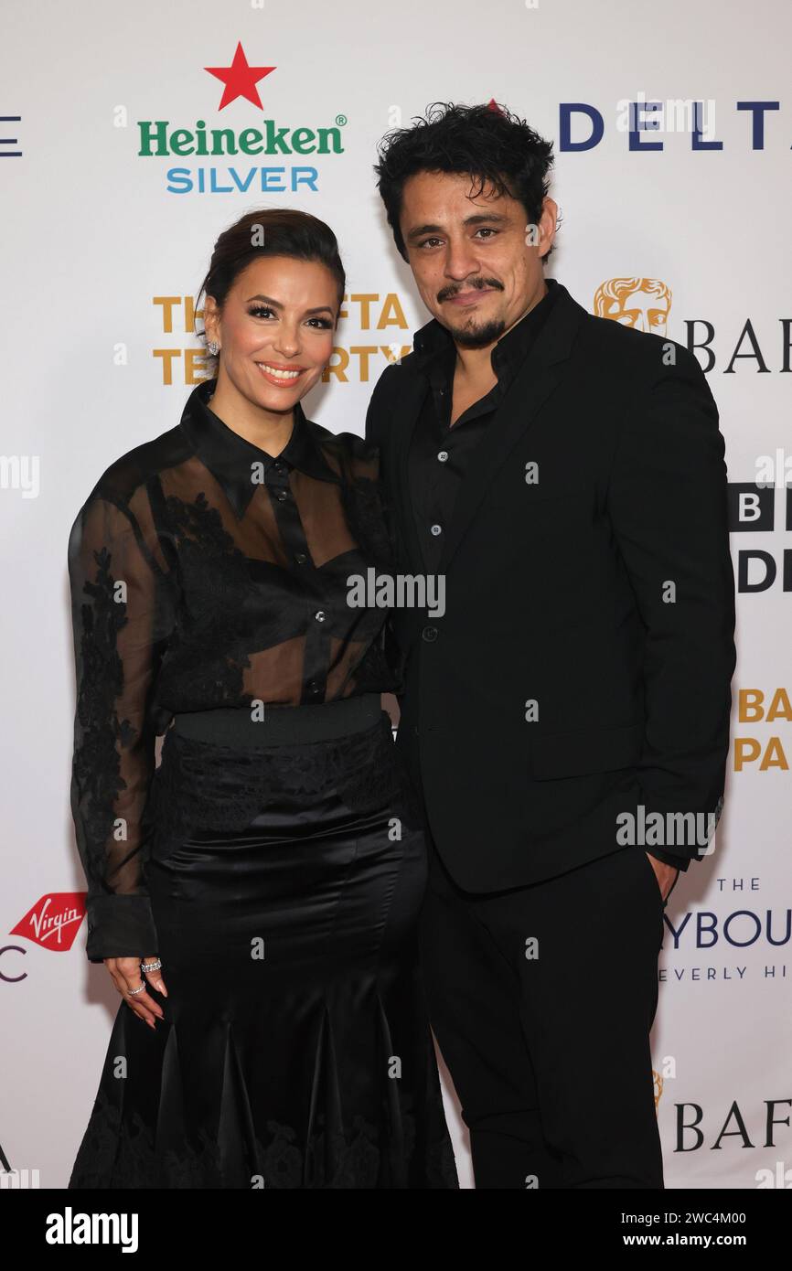 Beverly Hills, Ca. 13th Jan, 2024. Eva Longoria and Jesse Garcia at the ...