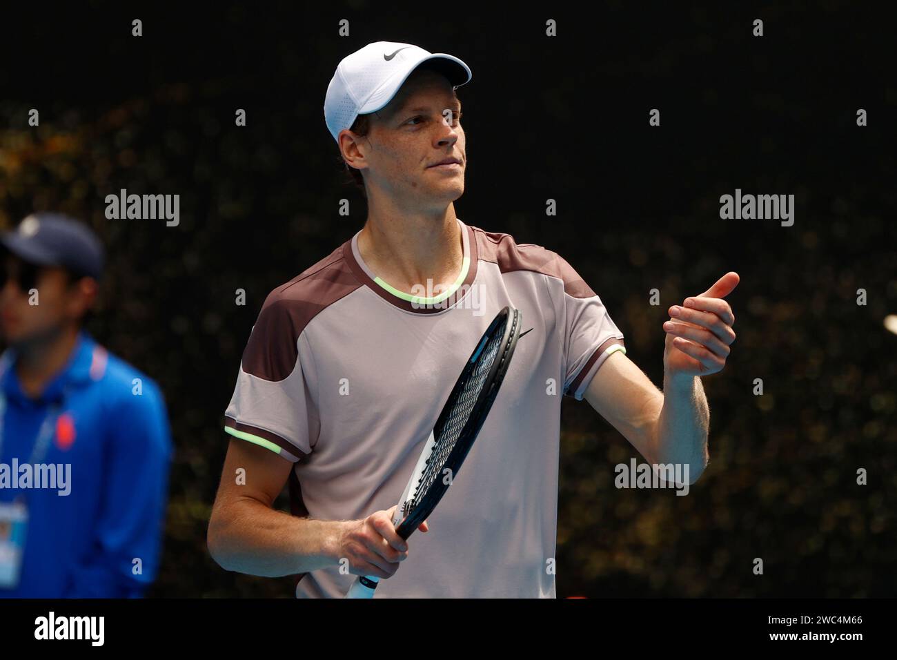 Melbourne, Victoria, Australia. 14th Jan, 2024. Jannik Sinner ( ITA) In ...