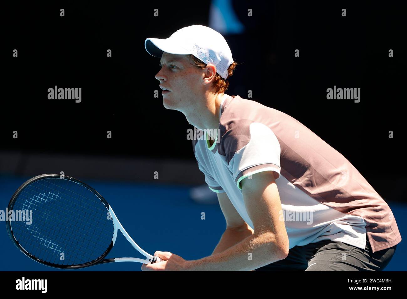 Melbourne, Victoria, Australia. 14th Jan, 2024. Jannik Sinner ( ITA) In ...