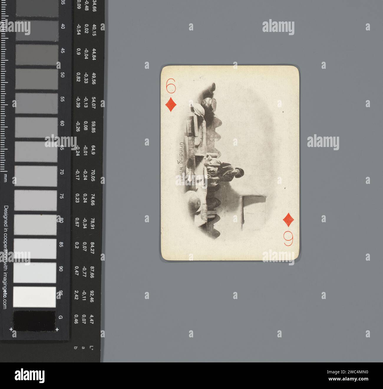 Grinding Wheat, Adam Clark Vroman, c. 1900 playing card. photograph ...