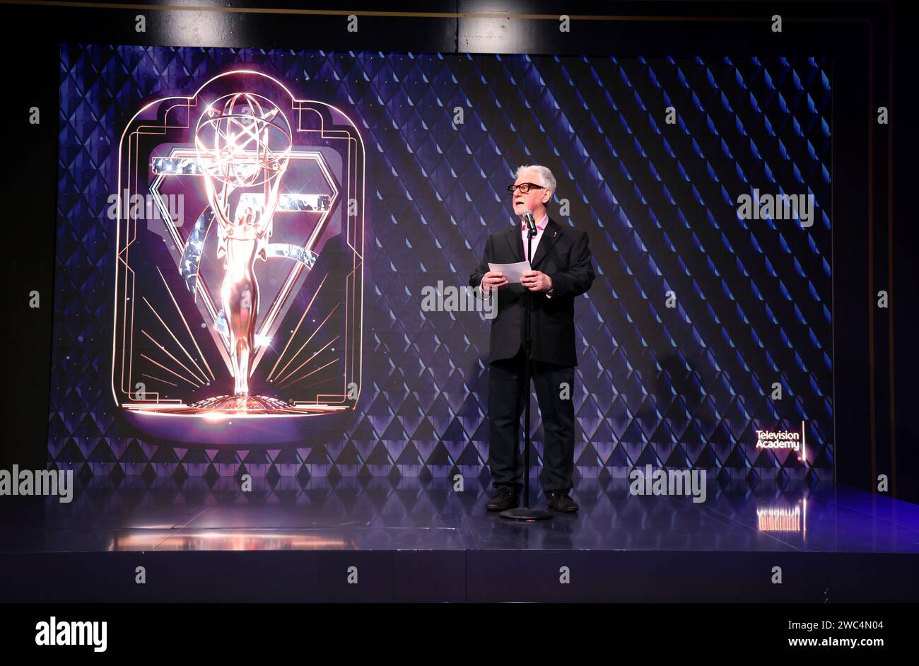 Frank Scherma, Television Academy Chair, welcomes the performers ...