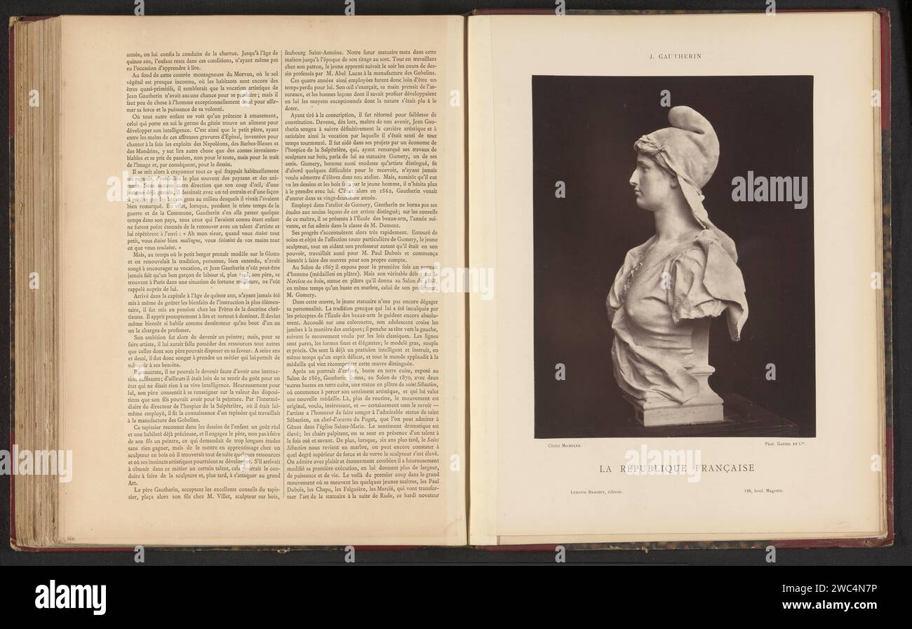 Sculpture by Jean Gautherin, proposing a personification of the French ...