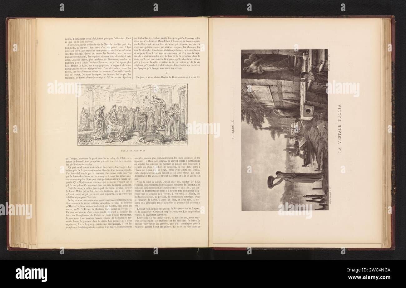 Photo production of the painting 'La Vestale Tuccia' by Louis Héctor ...