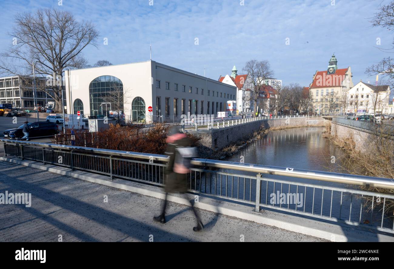 PRODUCTION - 11 January 2024, Saxony, Chemnitz: View of the historic ...