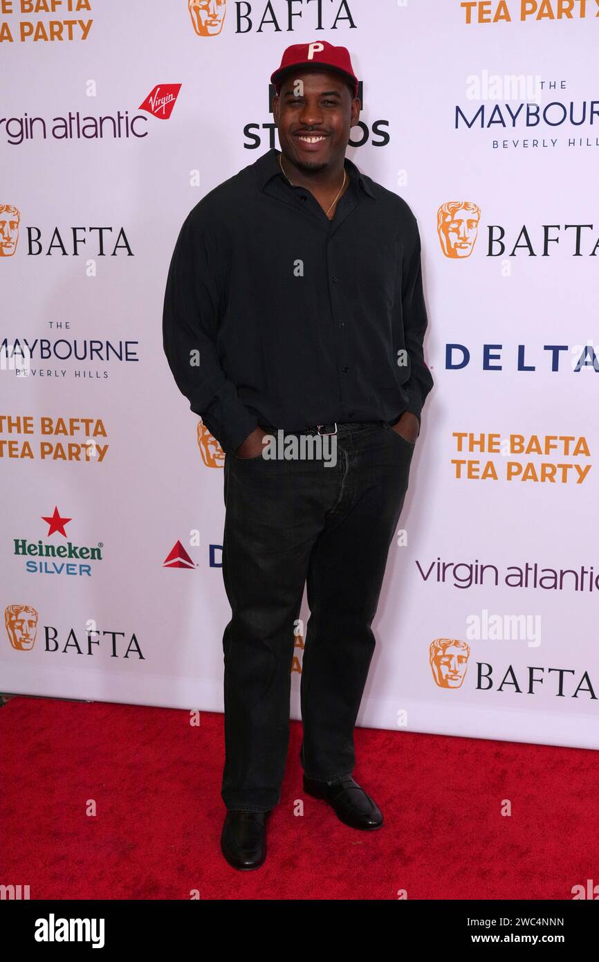 Lionel Boyce arrives at the BAFTA Tea Party on Saturday, Jan. 13, 2024 ...