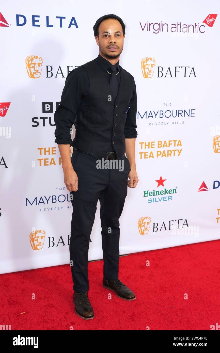 Gary Gunn arrives at the BAFTA Tea Party on Saturday, Jan. 13, 2024, at ...