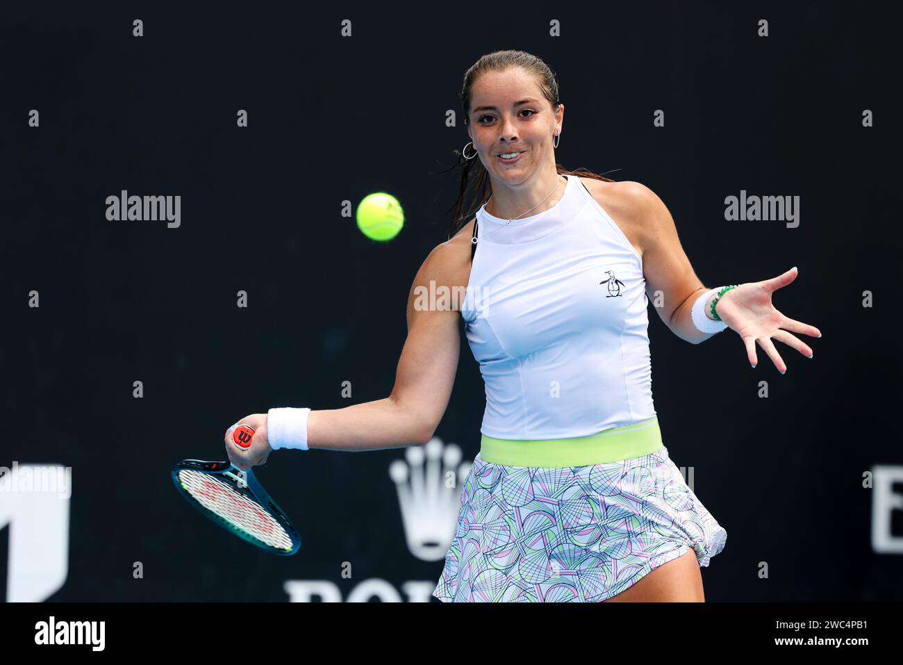 Melbourne, Australia, 14th Jan, 2024. Tennis player Jodie Burrage from ...