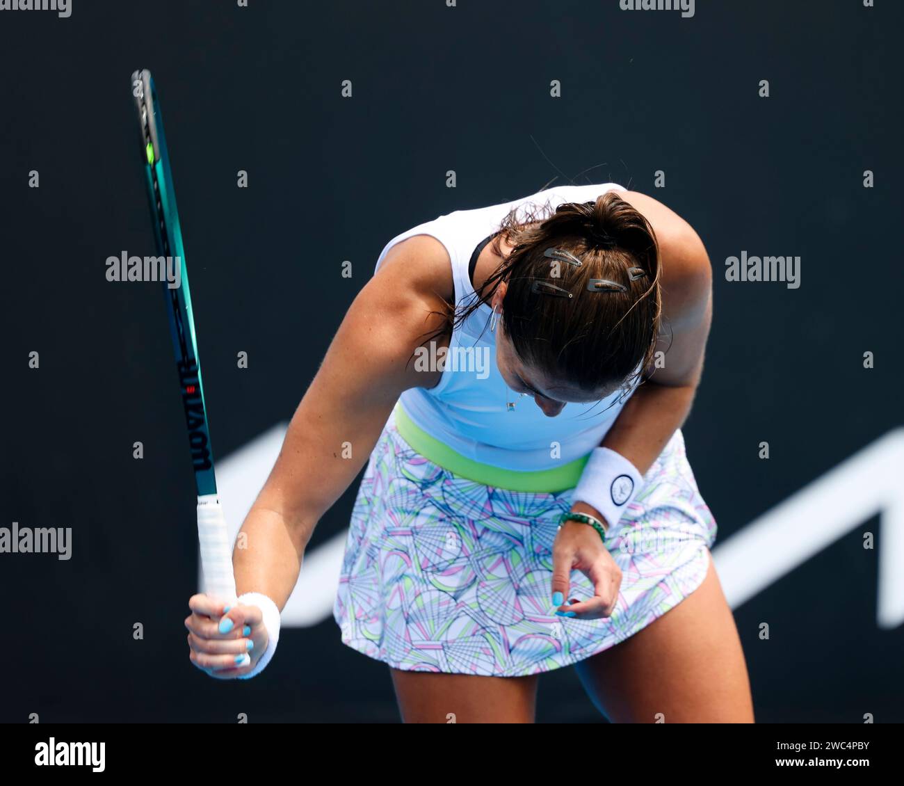 Melbourne, Australia, 14th Jan, 2024. Tennis player Jodie Burrage from ...