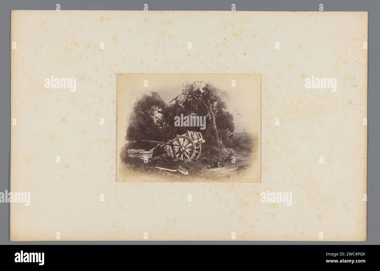 Photo production of the painting 'A landscape study' by Maria Vos ...