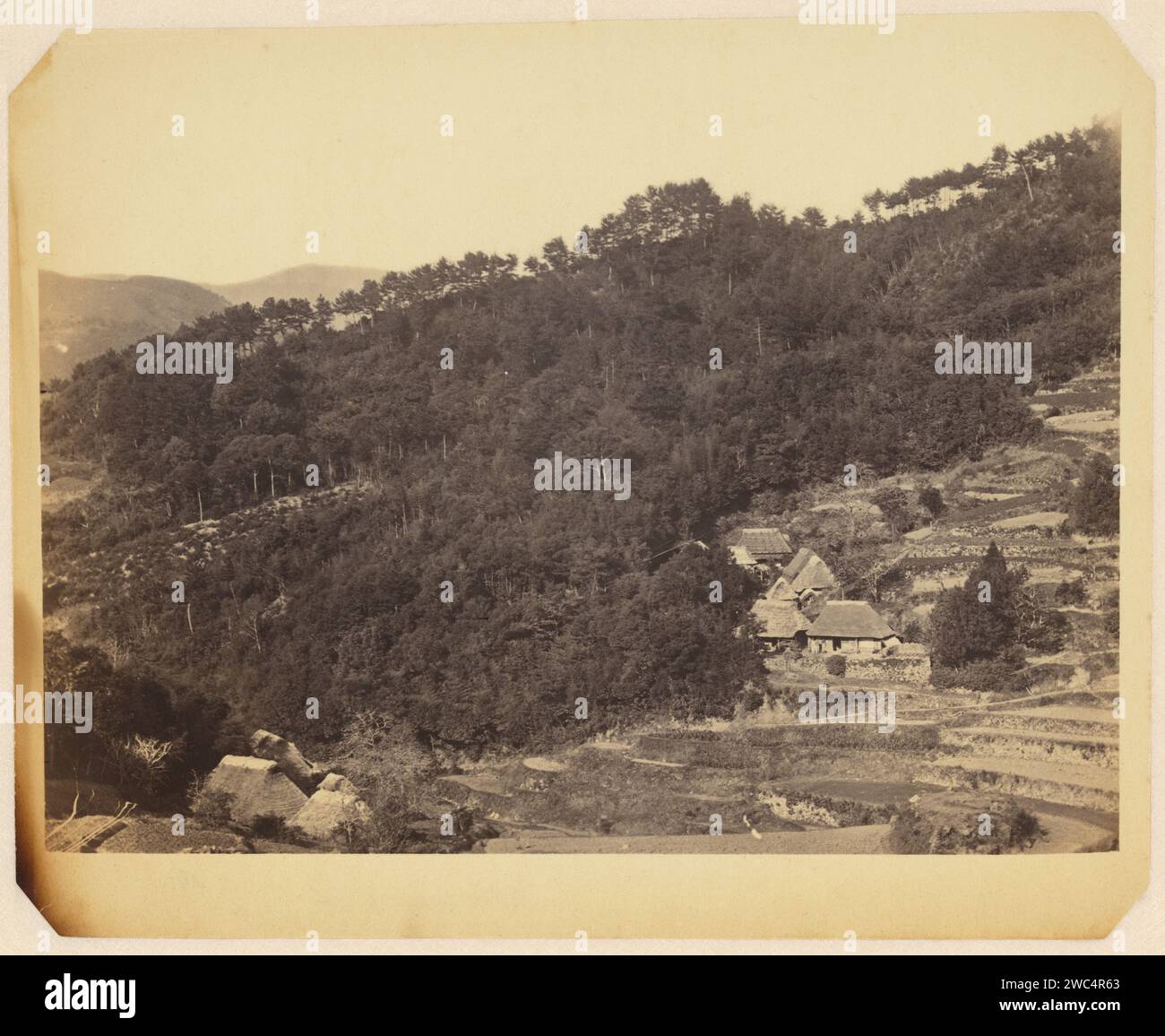 Landscape in the vicinity of Nagasaki, Antoon Bauduin (attributed to ...