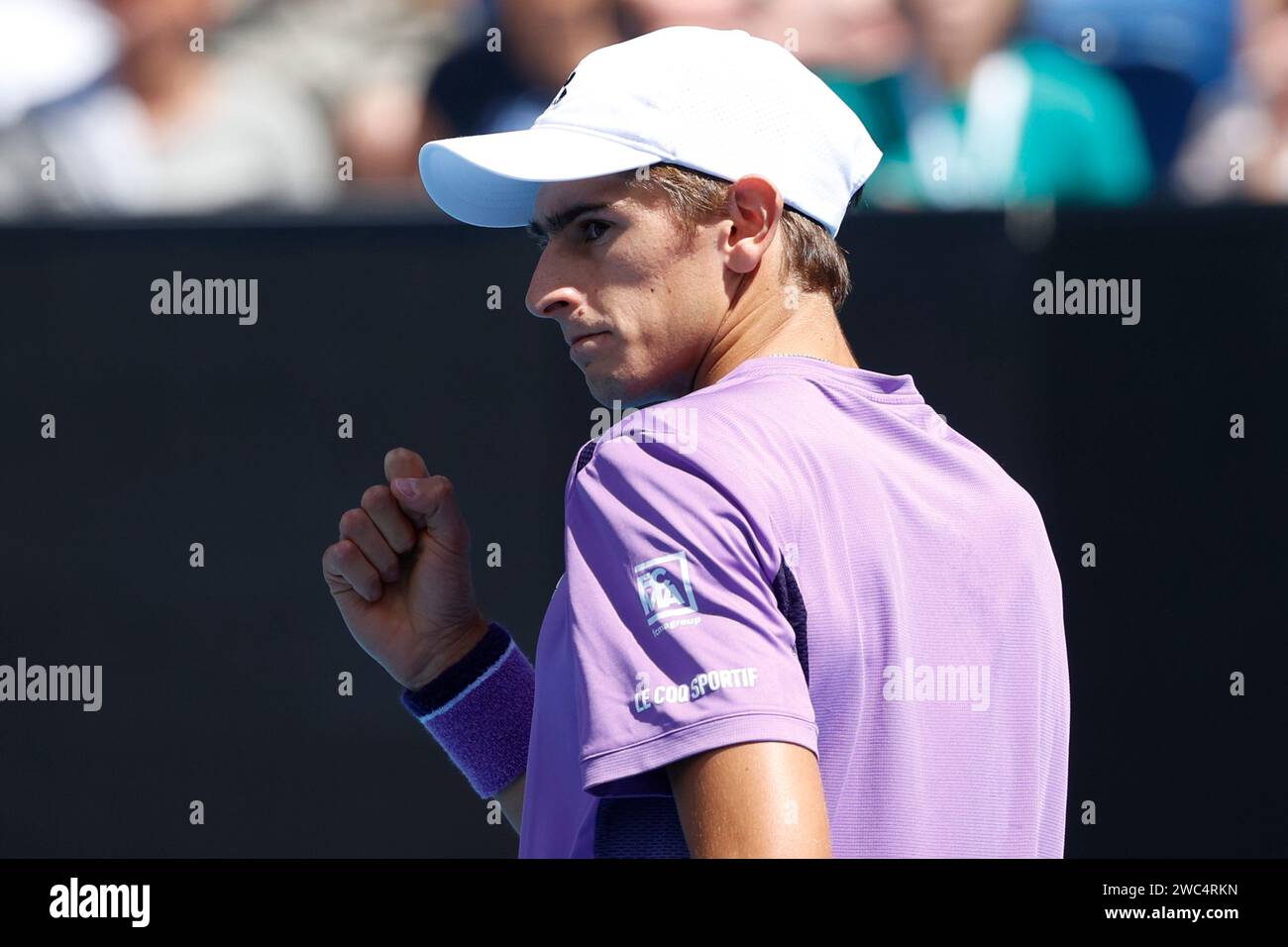 Melbourne, Victoria, Australia. 14th Jan, 2024. Matteo Arnaldi (ITA) In ...