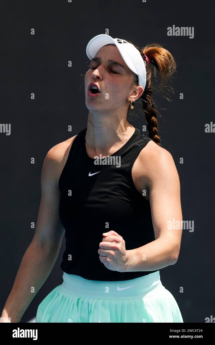 Melbourne, Australia, 14th Jan, 2024. Tennis player Tamara Korpatsch ...