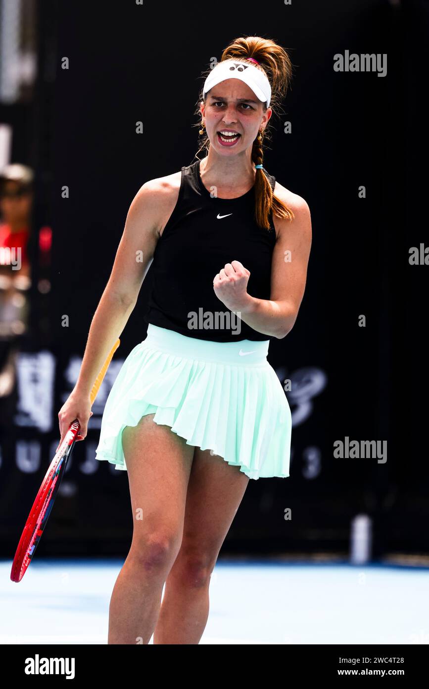Melbourne, Australia, 14th Jan, 2024. Tennis player Tamara Korpatsch ...