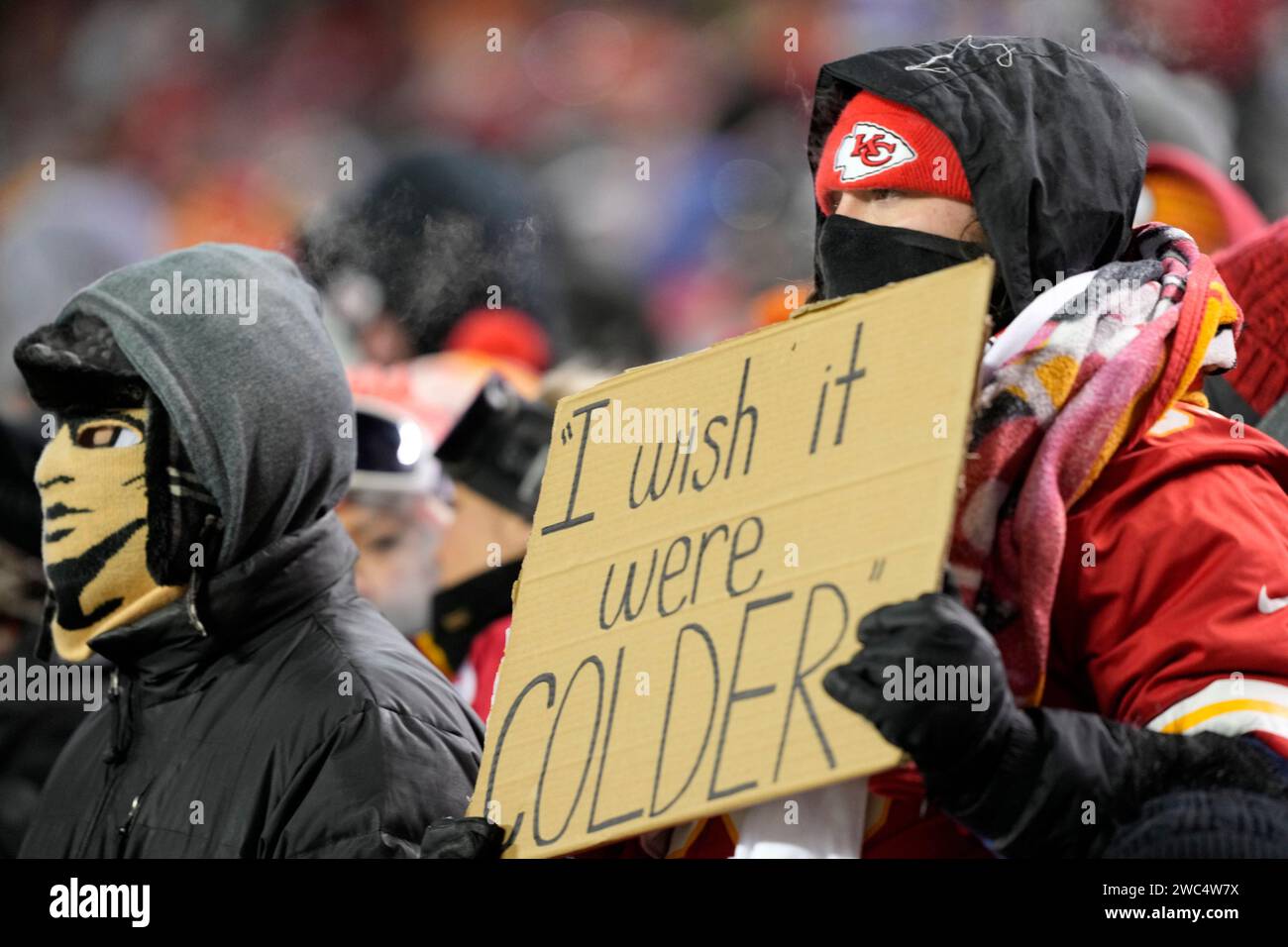 Kansas City, United States. 13th Jan, 2024. Kansas City Chiefs fans ...
