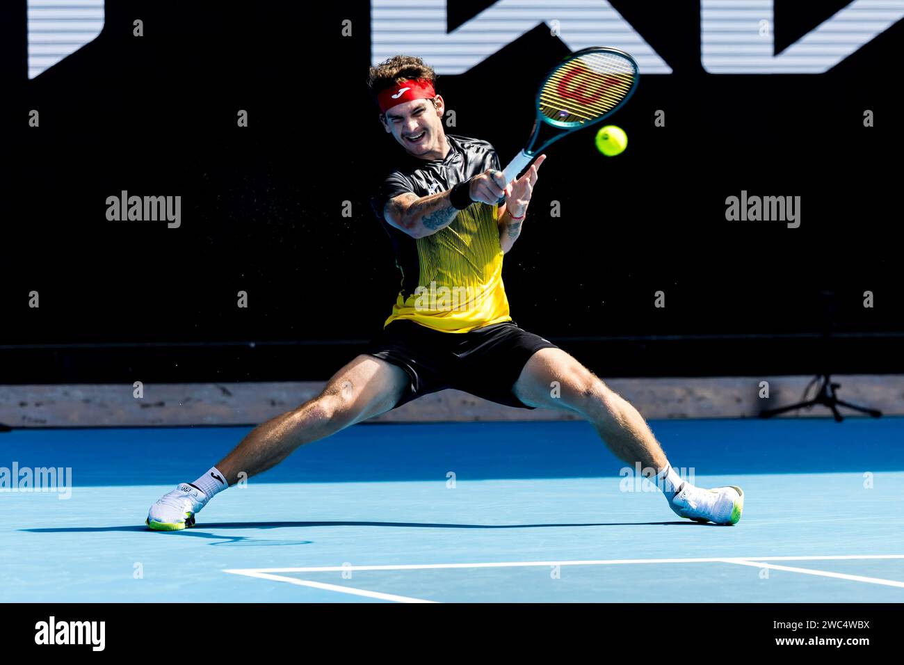 MELBOURNE, VIC - JANUARY 14: Thiago Seyboth Wild of Brazil in action ...