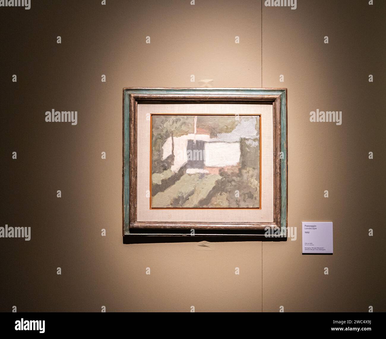 Oil on Canvas "Landscape" (1962): at exhibition of paintings by italian ...