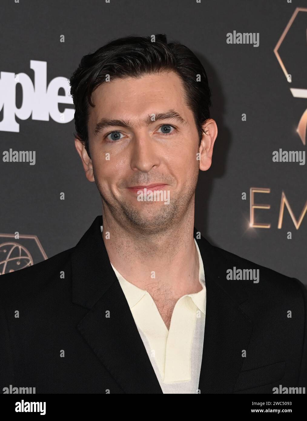 Los Angeles, USA. 13th Jan, 2024. Nicholas Braun arriving at the 75th ...