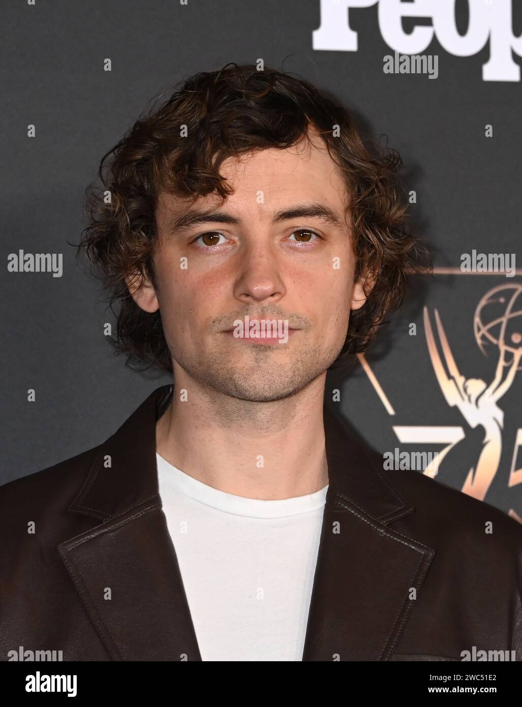 Los Angeles, USA. 13th Jan, 2024. Josh Whitehouse arriving at the 75th ...