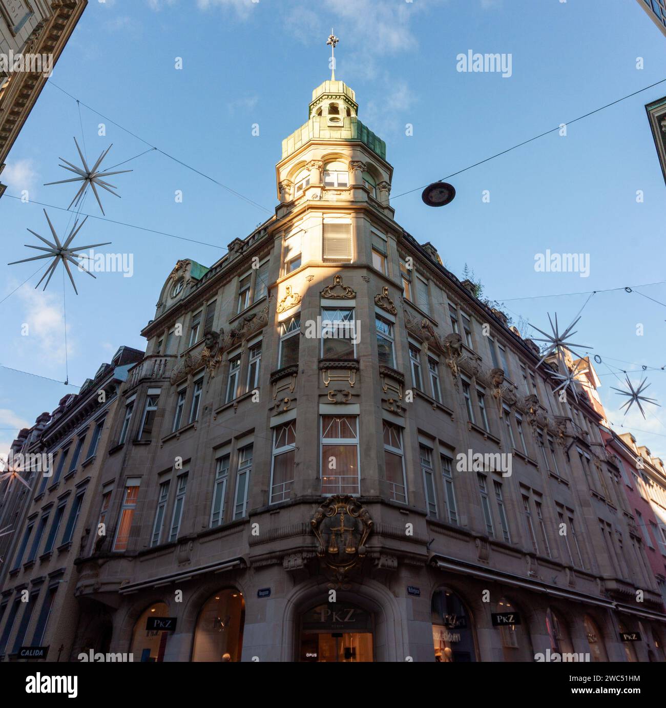 ST. GALLEN, SWITZERLAND - JANUARY 3, 2024: PKZ shopping center in St ...