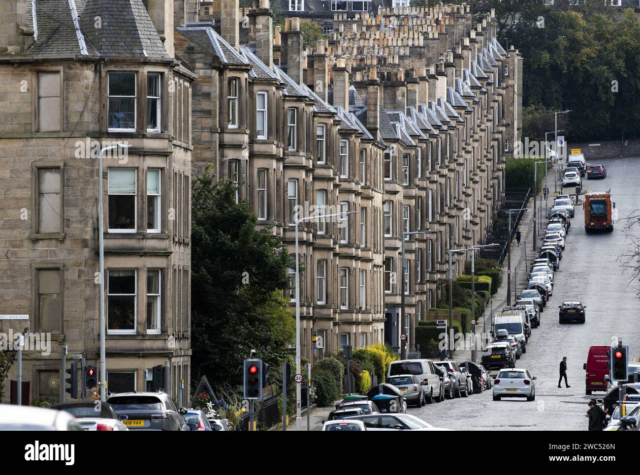 File photo dated 22/09/2020 of tenement flats along Comely Bank in ...