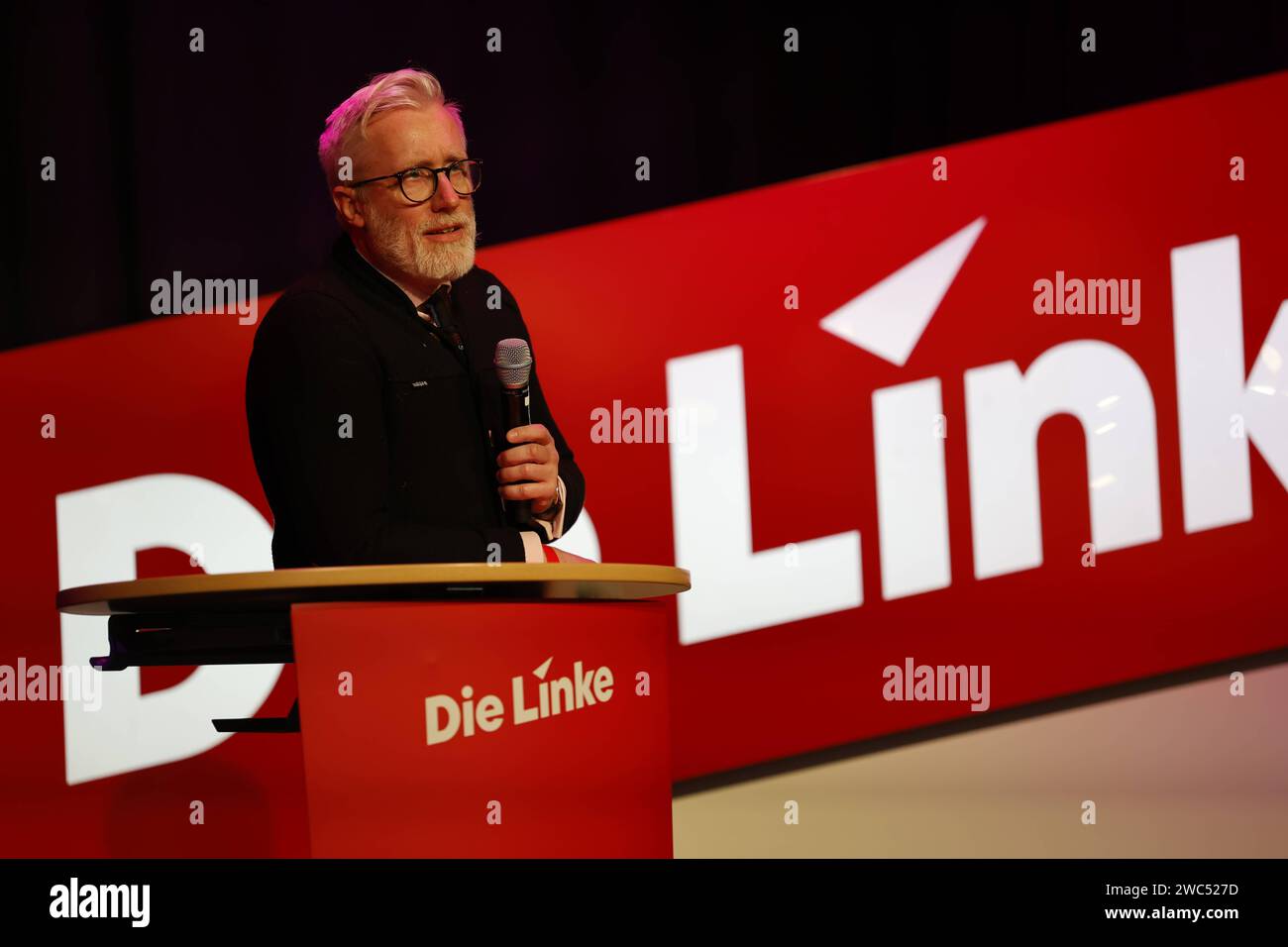 Benjamin Hoff LINKE Jahresauftakt 2024, am 13.01.2024 in Berlin ...