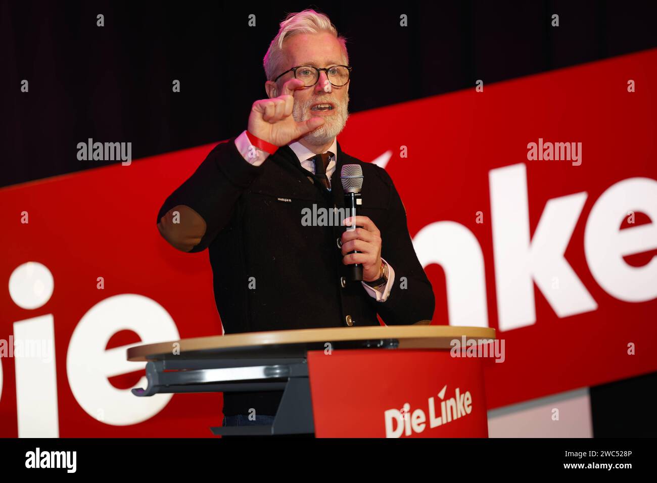 Benjamin Hoff LINKE Jahresauftakt 2024, am 13.01.2024 in Berlin ...