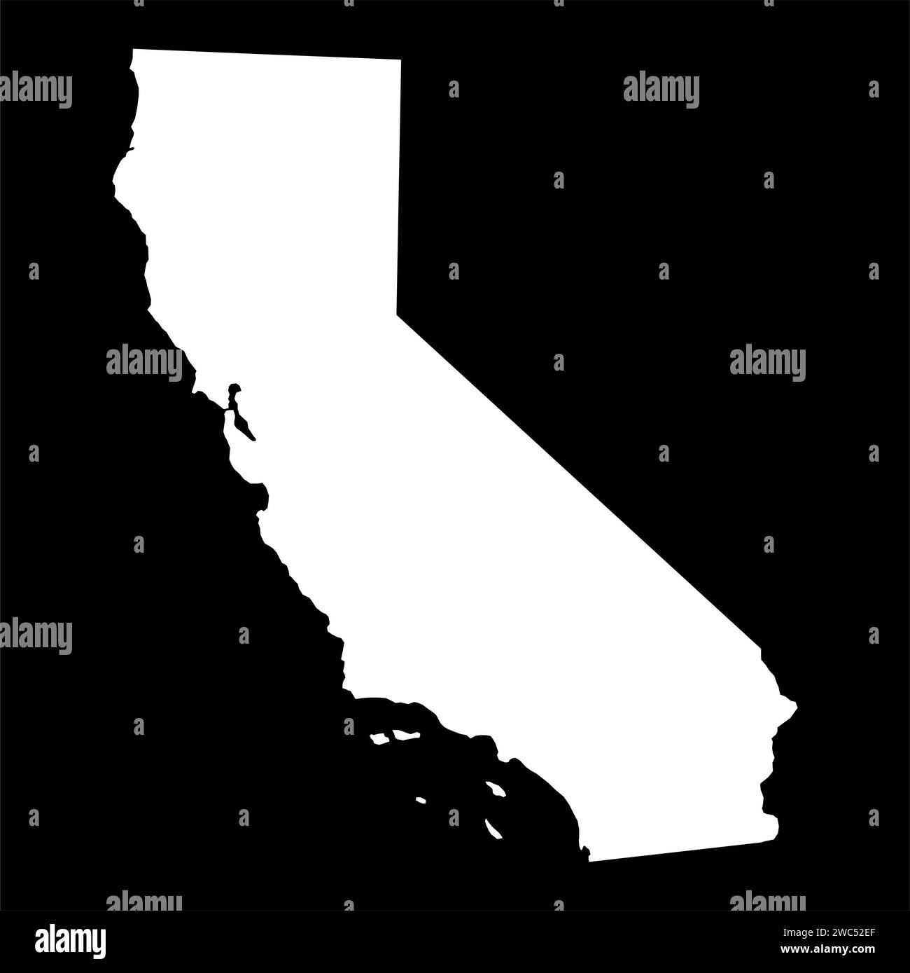 California map shape, united states of america. Flat concept icon ...