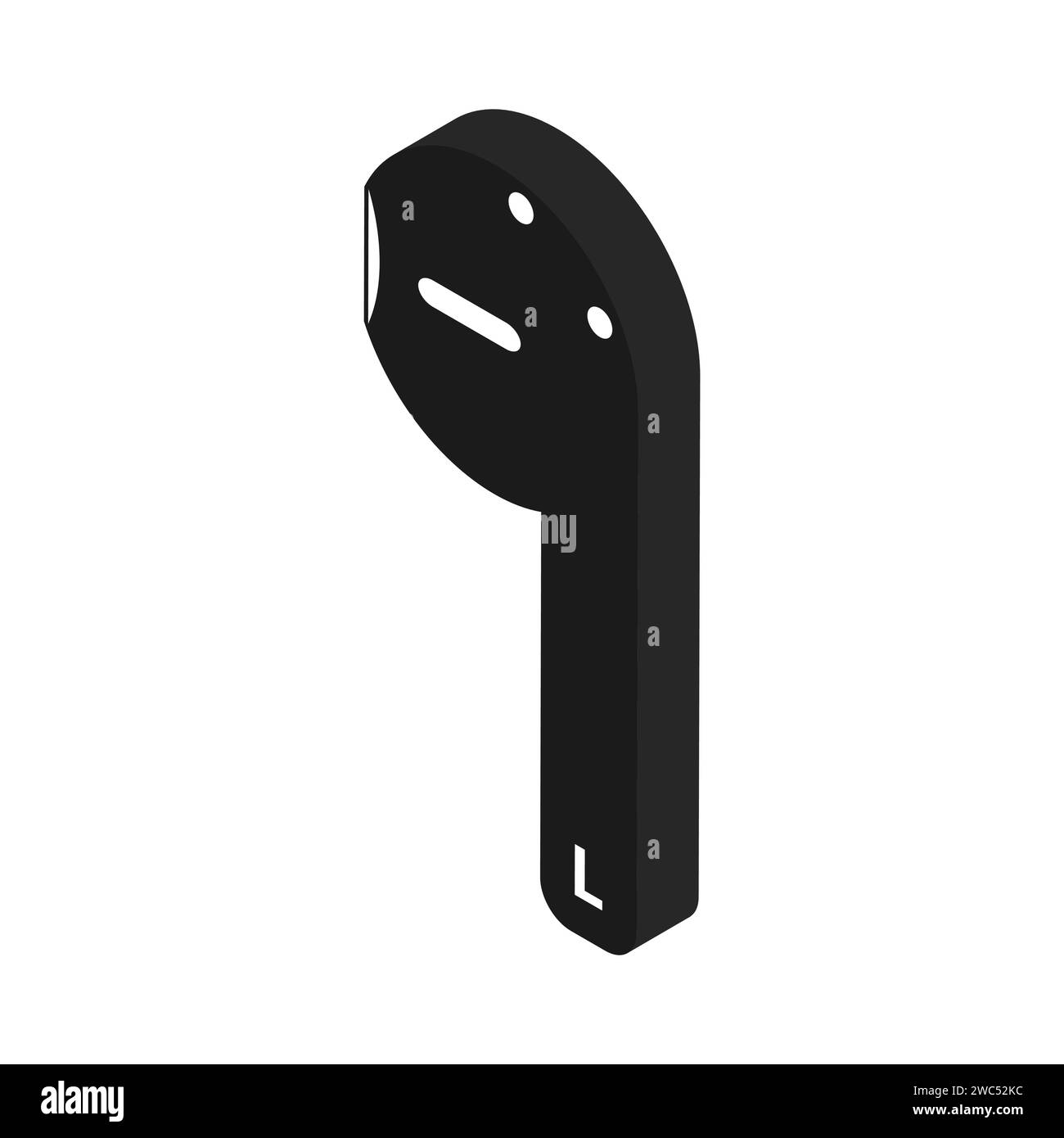 Earphones music Isometric icon , sound technology device sign, web ...