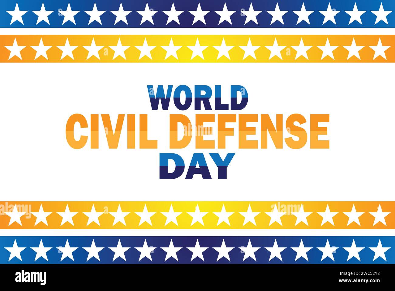 World Civil defense Day Vector Illustration. Suitable for greeting card ...