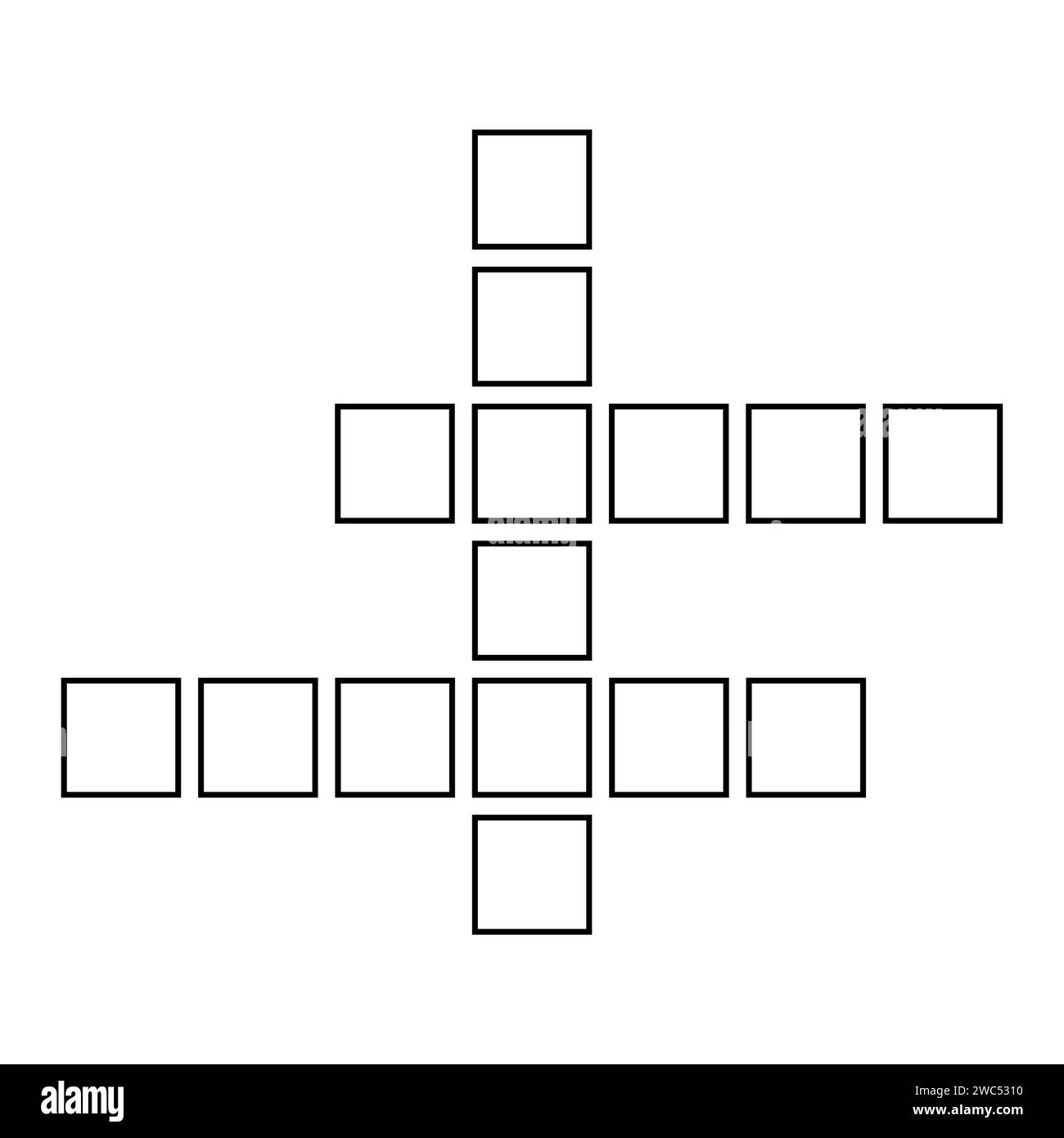 Crossword concept icon, cross word graphic symbol, web flat vector ...