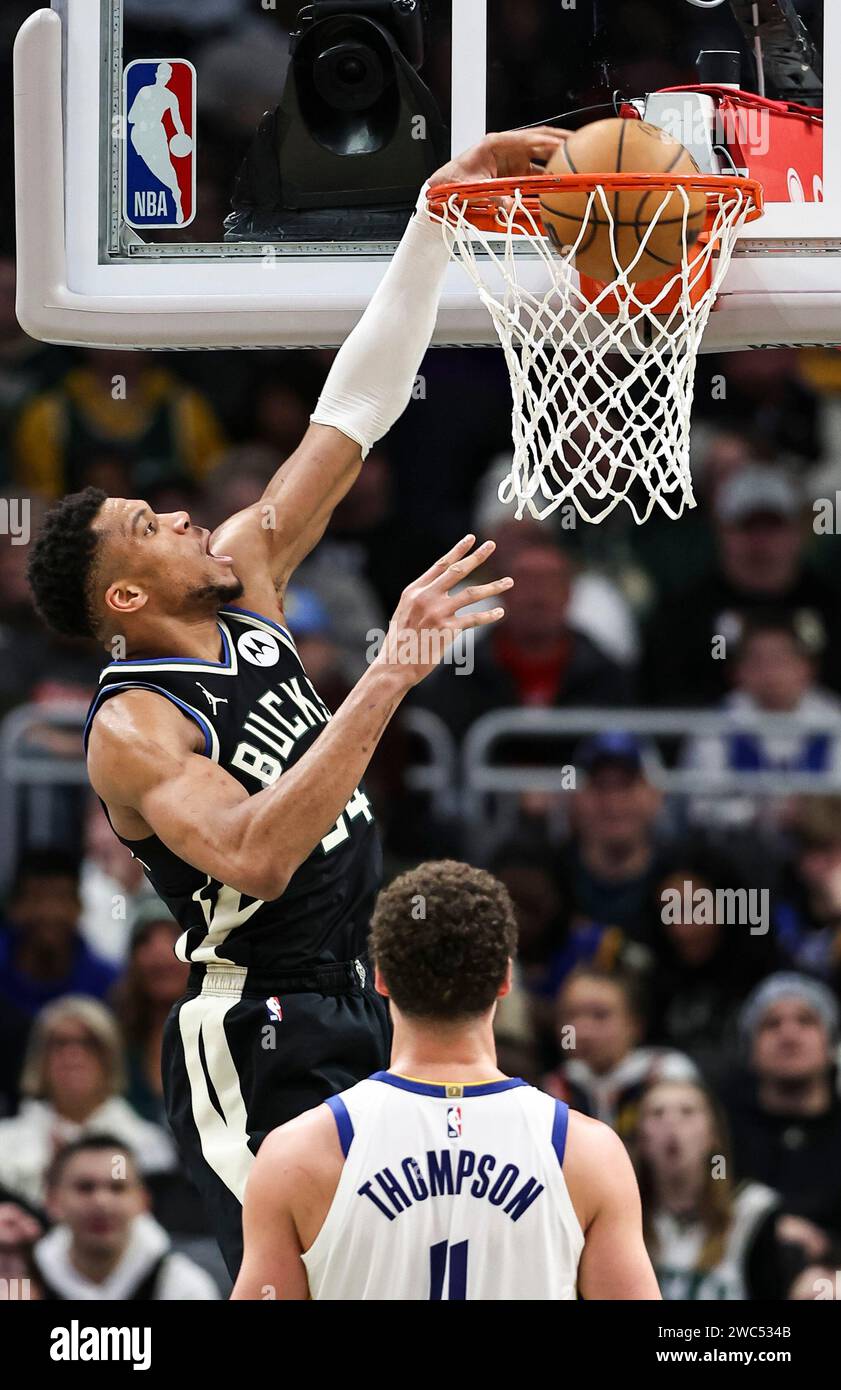 Milwaukee. 13th Jan, 2024. Milwaukee Bucks forward Giannis ...
