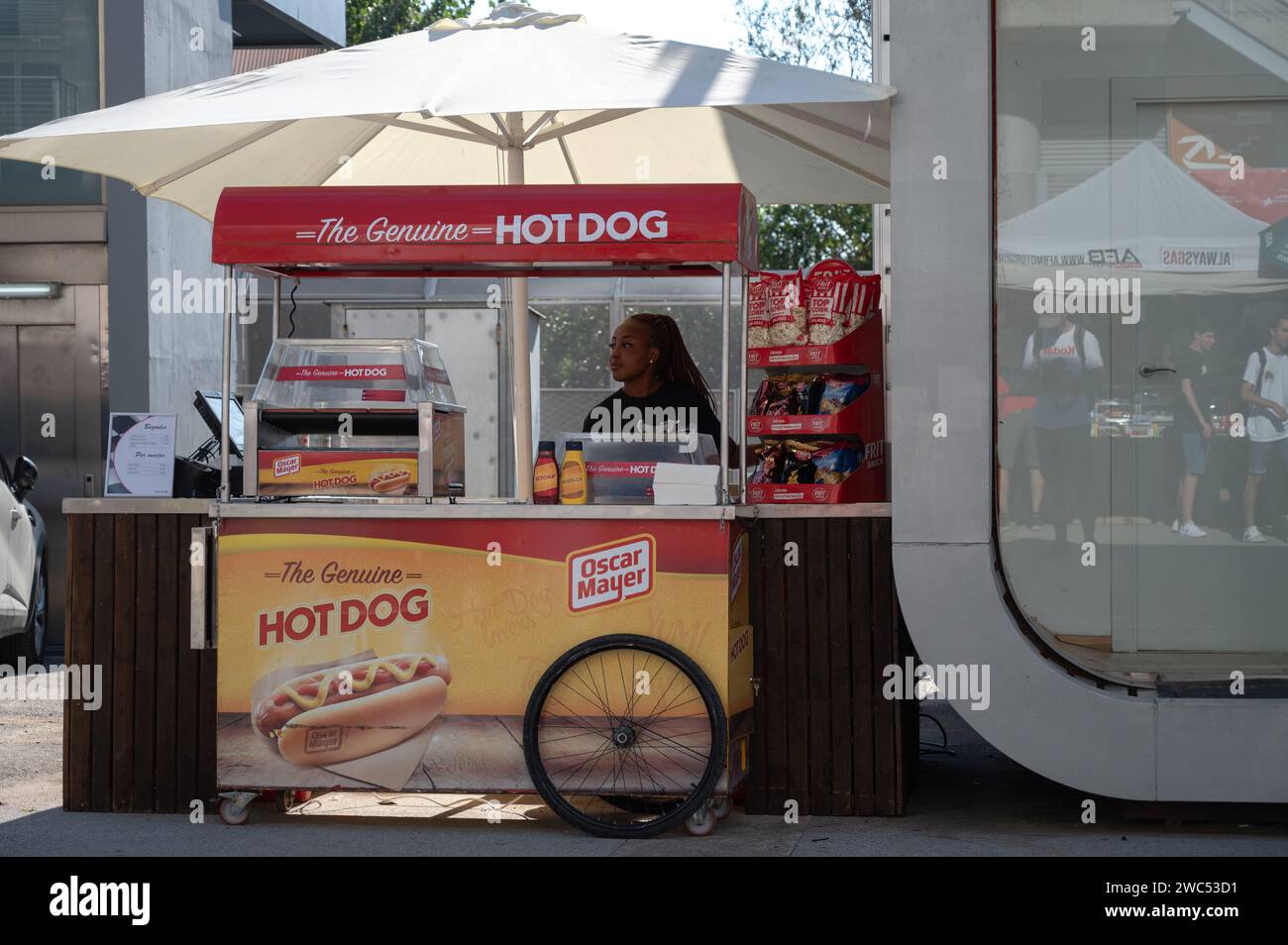 A hot dog stand on the street Stock Photo - Alamy